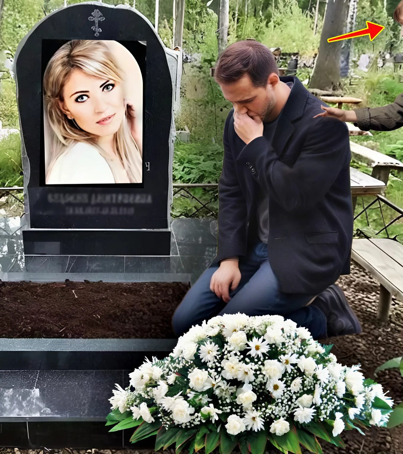 After serving his full sentence, he rushed to his fiancée’s grave. But ...